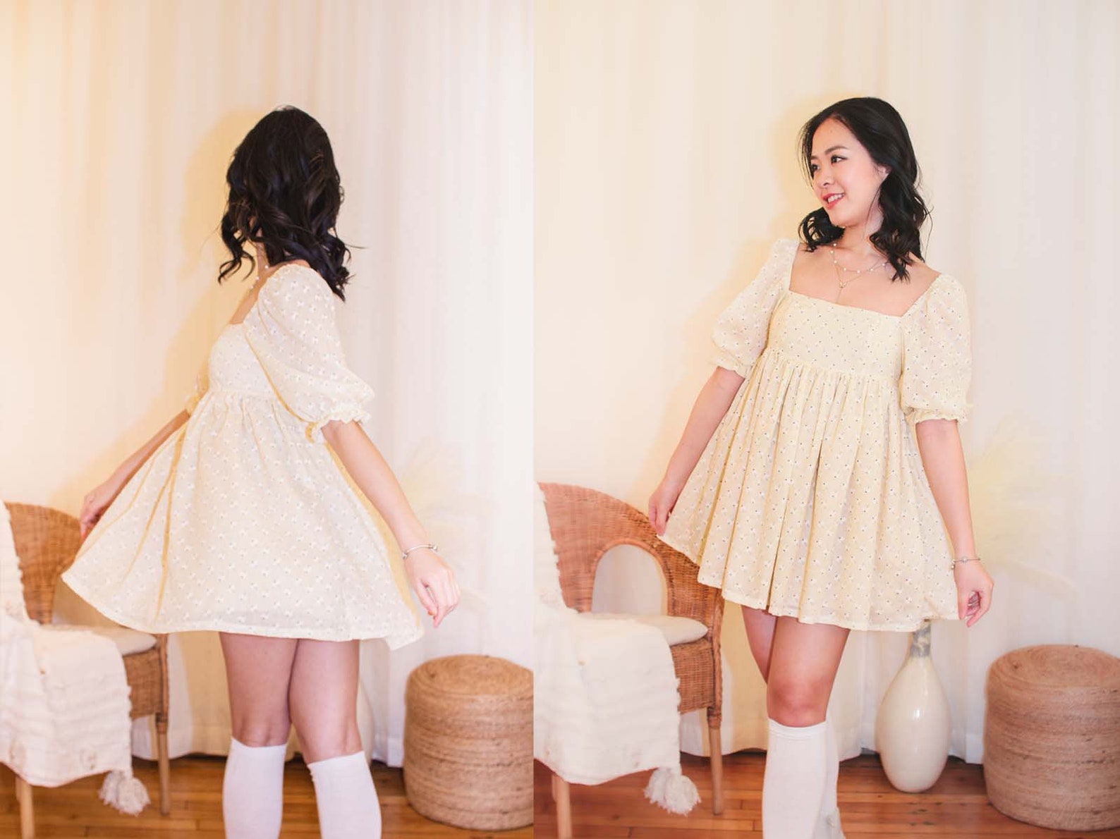 Elena Puff Sleeve Dress Inspired by Selkie Dress Pattern - Etsy