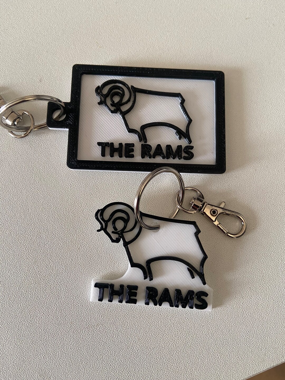 3D Printed Derby County Key Rings - Etsy