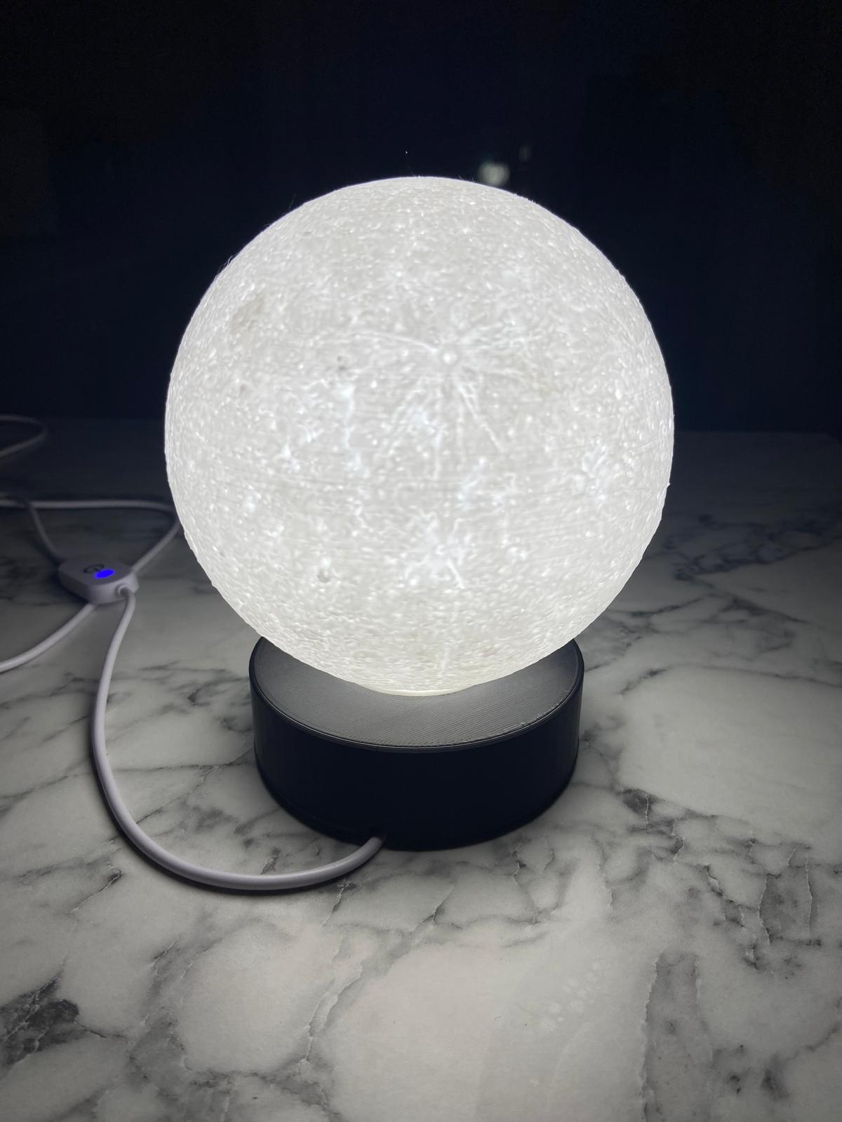 Customised Lithophane Light up Moon Globe- 3D Printed - Etsy UK