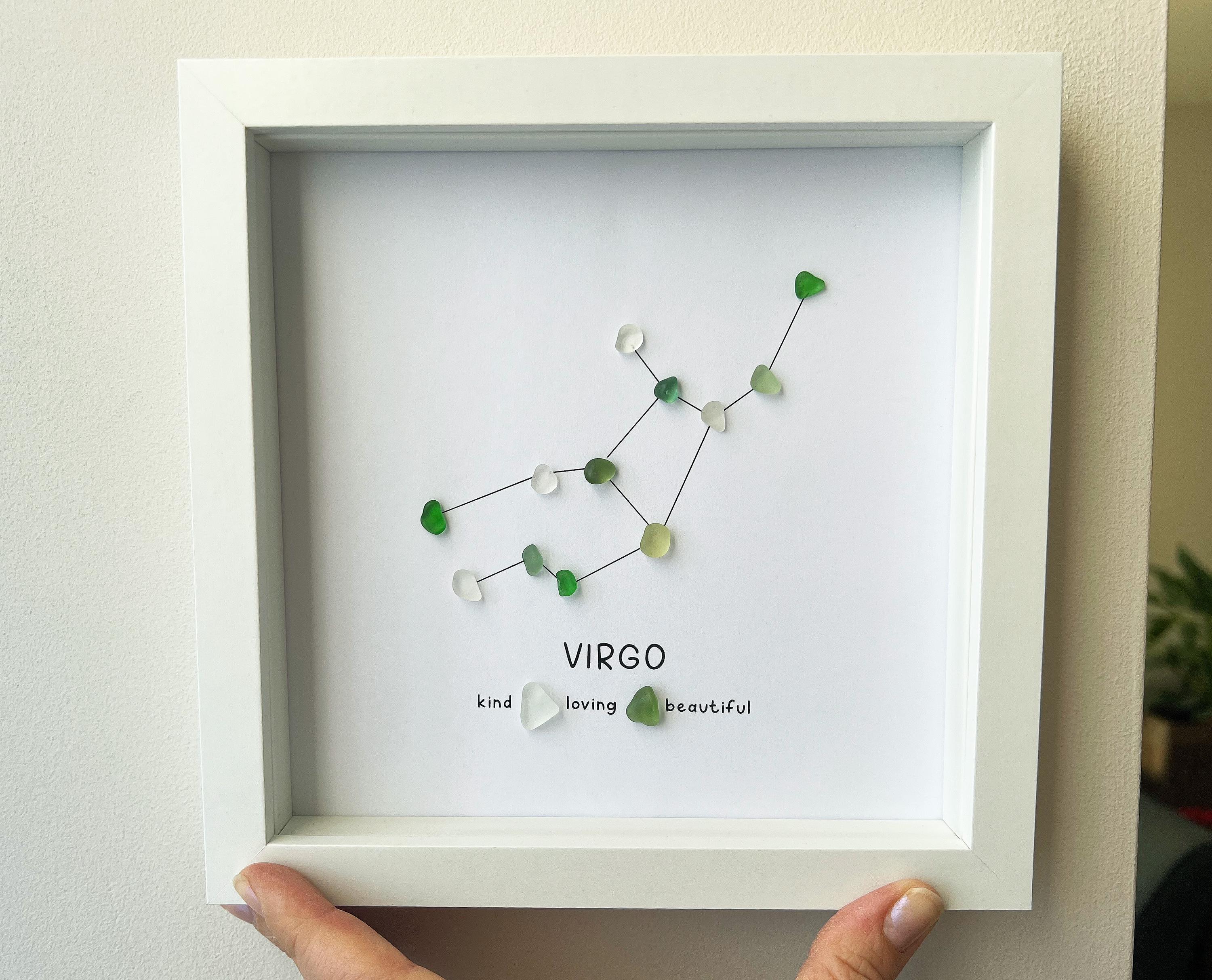 Virgo Star Sign Constellation Sea Glass Artwork (06) - Etsy
