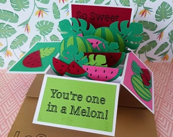 Watermelon Card - Etsy