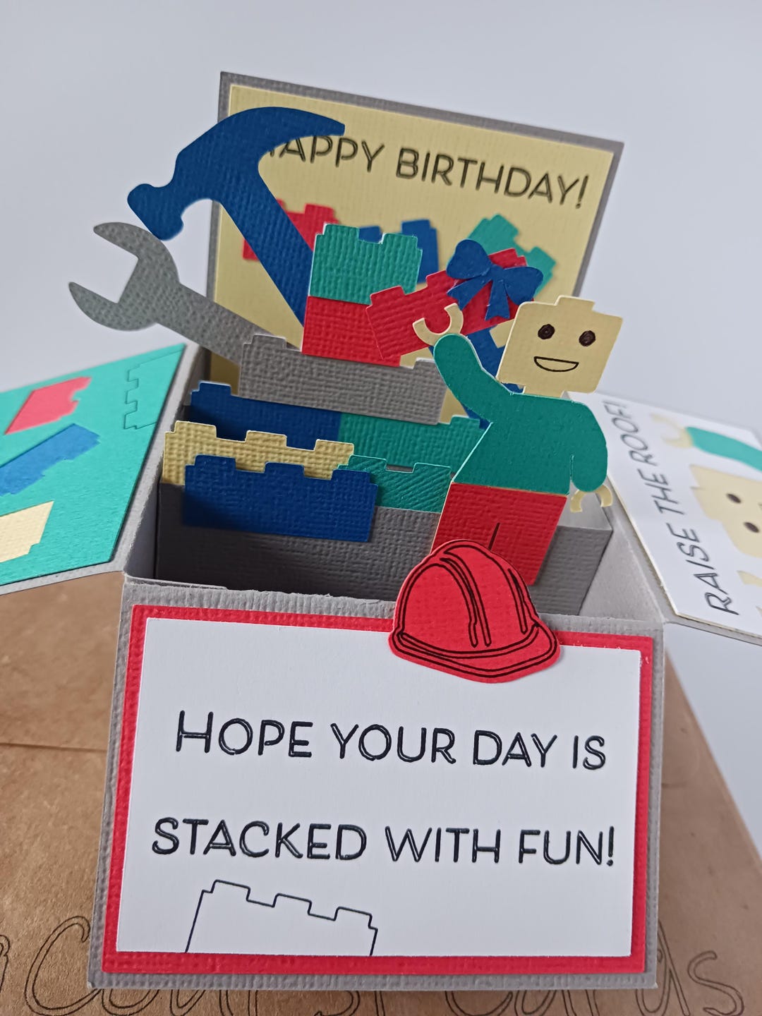 Building Blocks and Bricks | Master Builder Birthday Card | Unique ...
