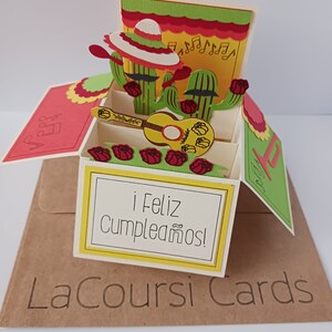 Fiesta Birthday Card Mexican Music Theme For Hispanic Culture