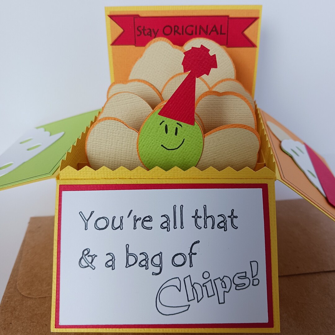 Potato Chips Happy Birthday Card Chip Chip Hooray - Etsy