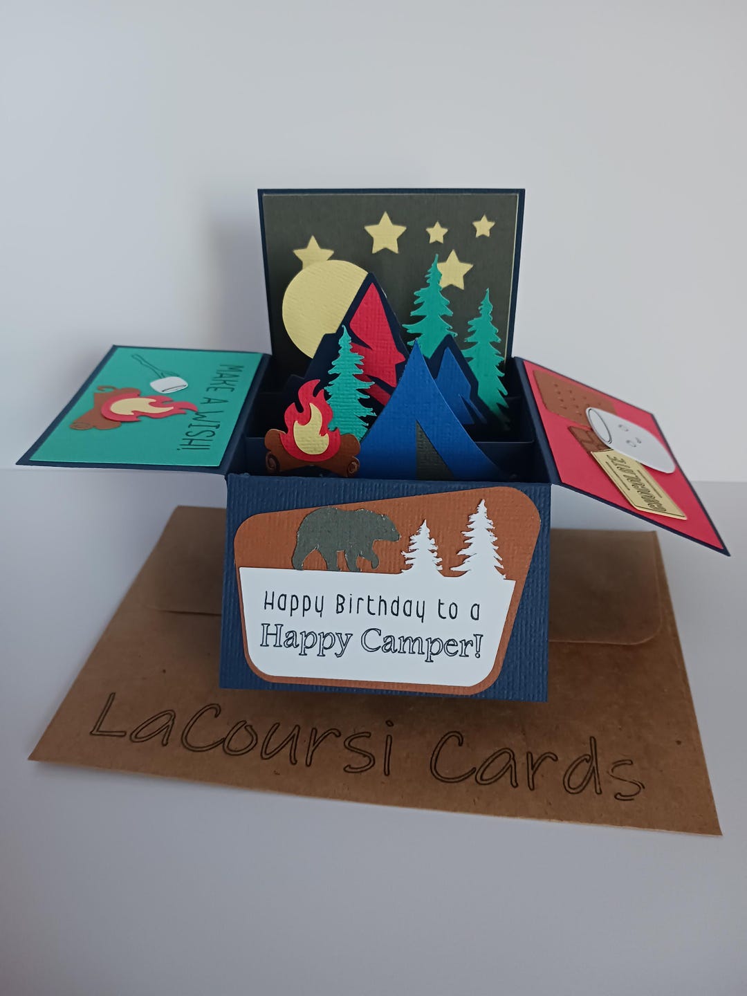 Happy Camper Birthday Card | Smore Years of Adventure Birthday Gift for ...