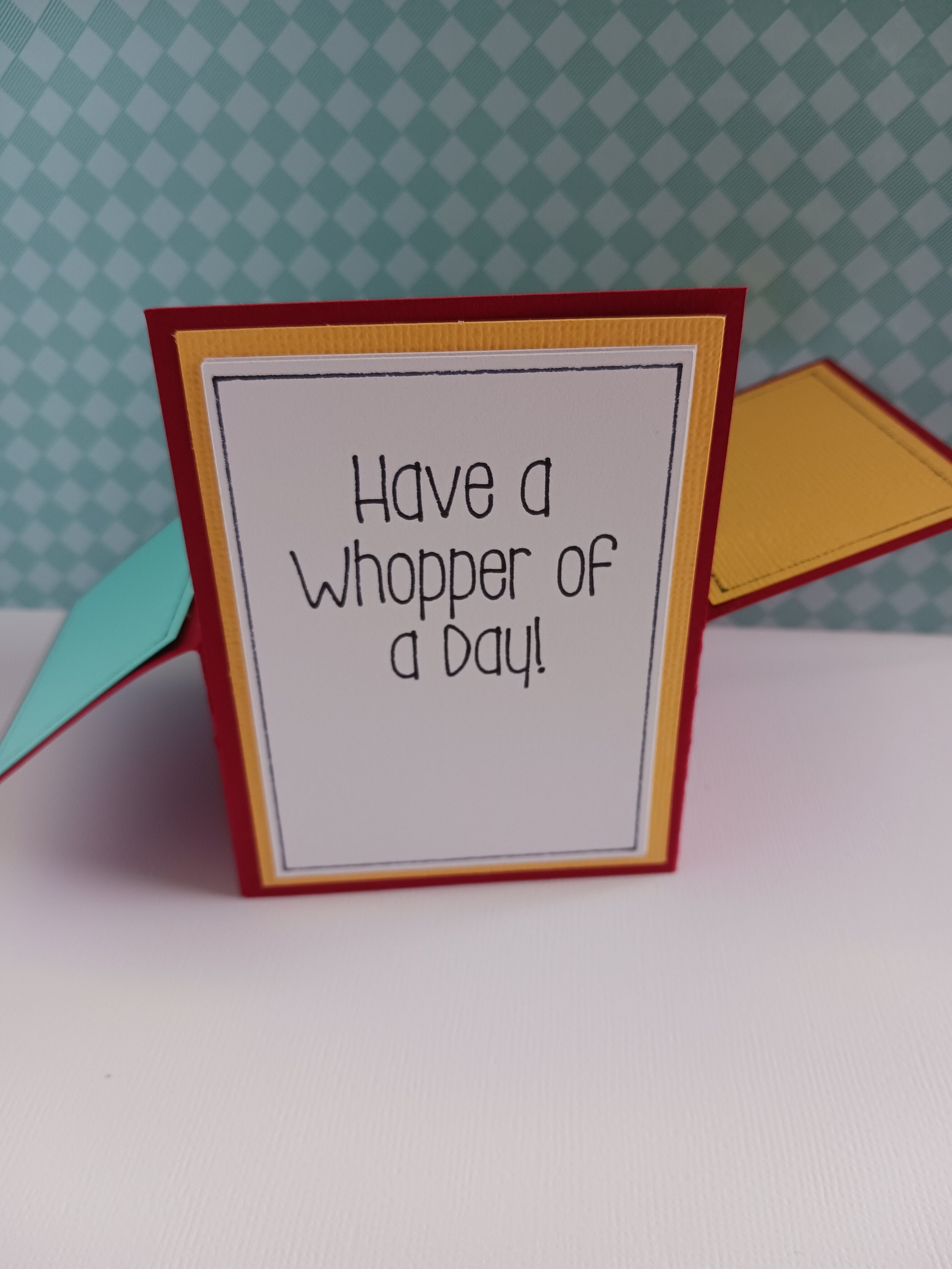 Hamburger Birthday Card Fast Food Cheeseburger and Fries & Chicken ...