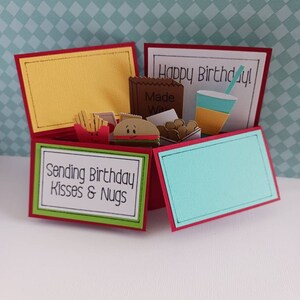 Hamburger Birthday Card Fast Food Cheeseburger and Fries & Chicken ...