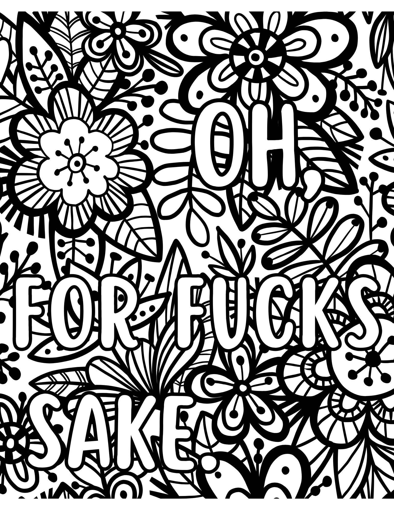 Adult Coloring Page - Etsy