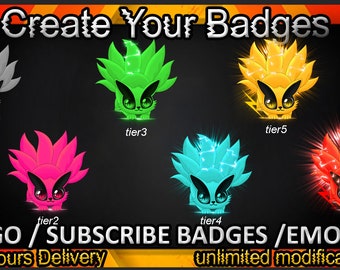 Twitch Badges Maker | Etsy