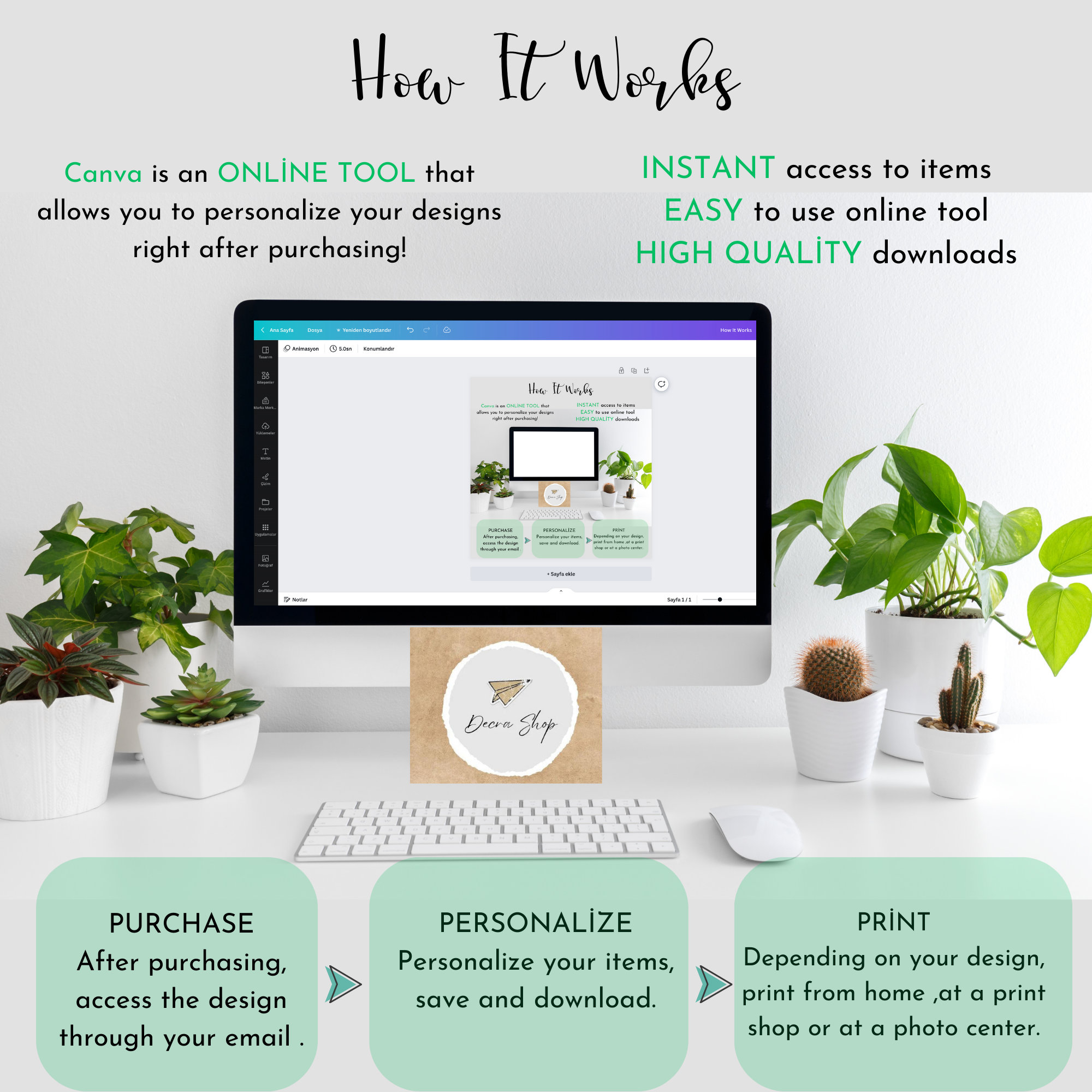 DIY Digital Minimalist Party Invitation |canva Template | Electronic ...