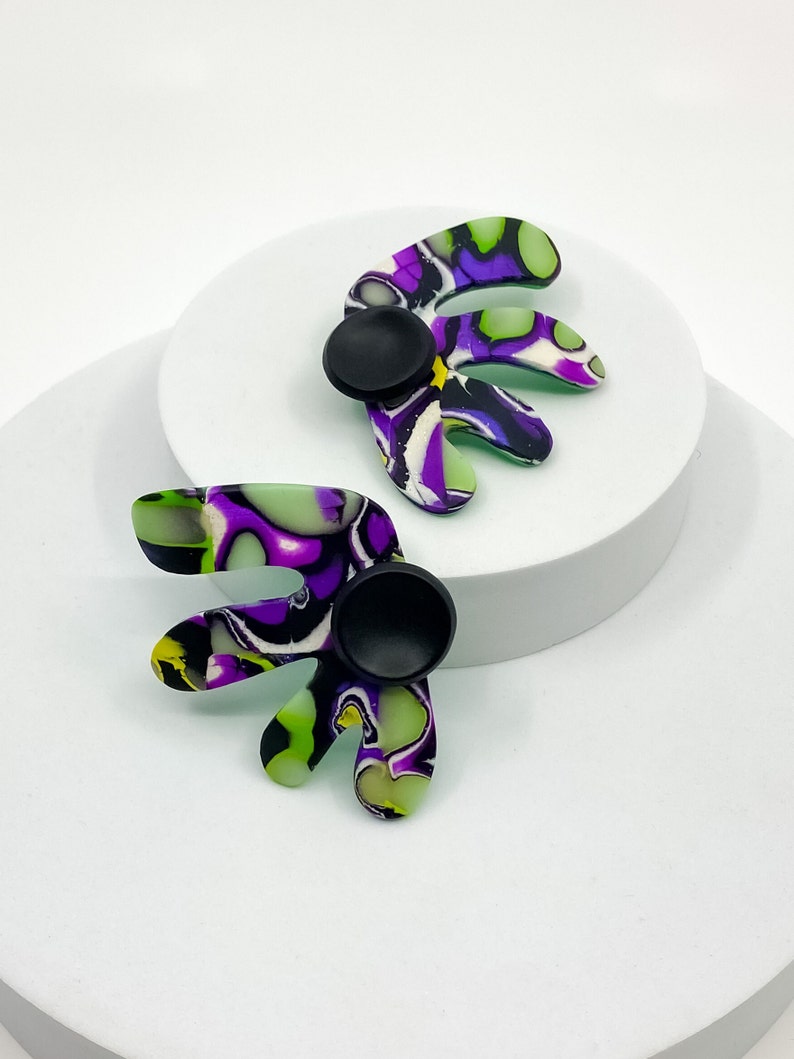 Unique Design, Super Bold Statement Oversized Studs Glow-in-dark ...