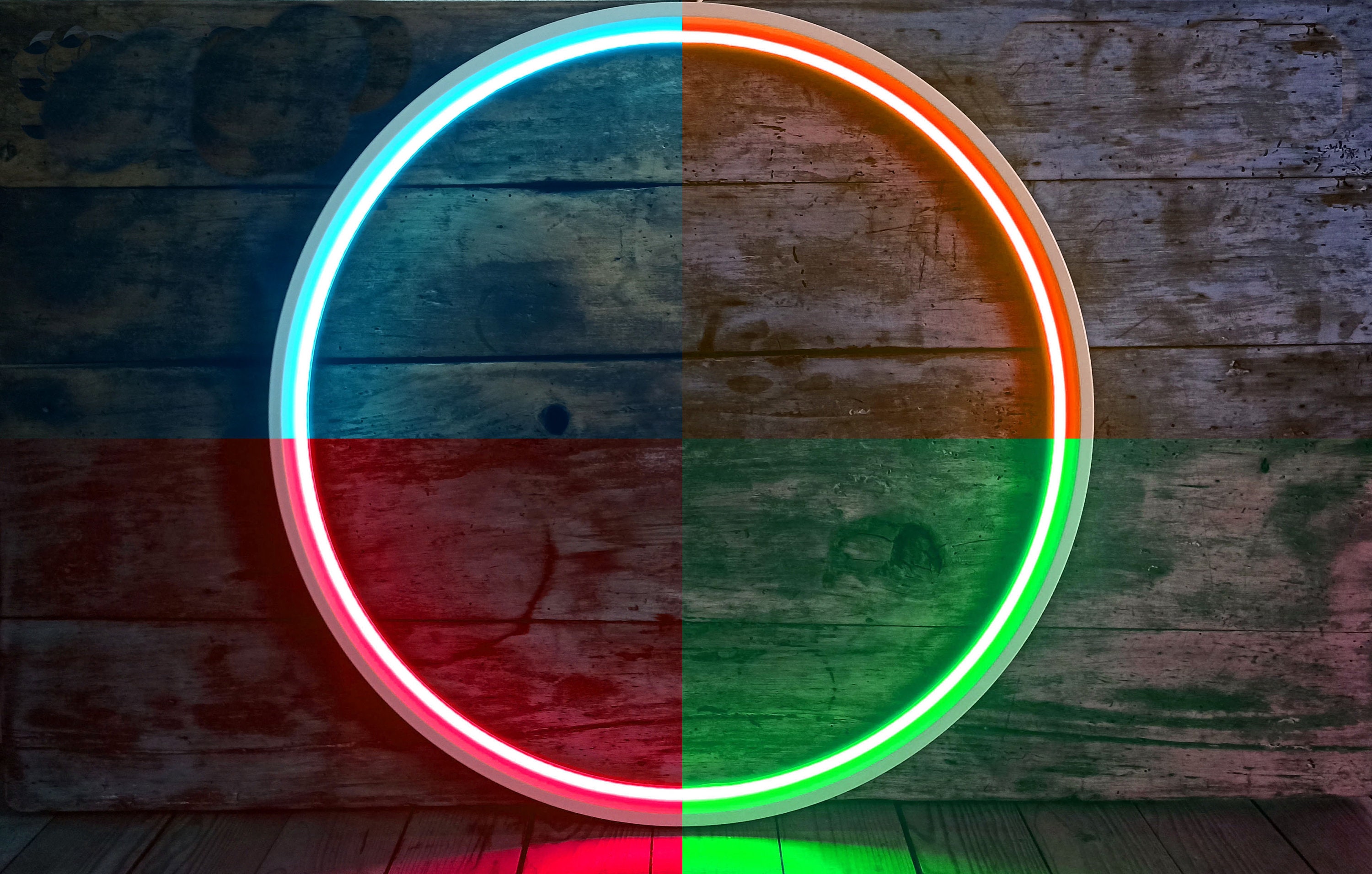 LED Wall Ring Light With Real Aluminum Frame ( 26" / 60 Cm) - Etsy