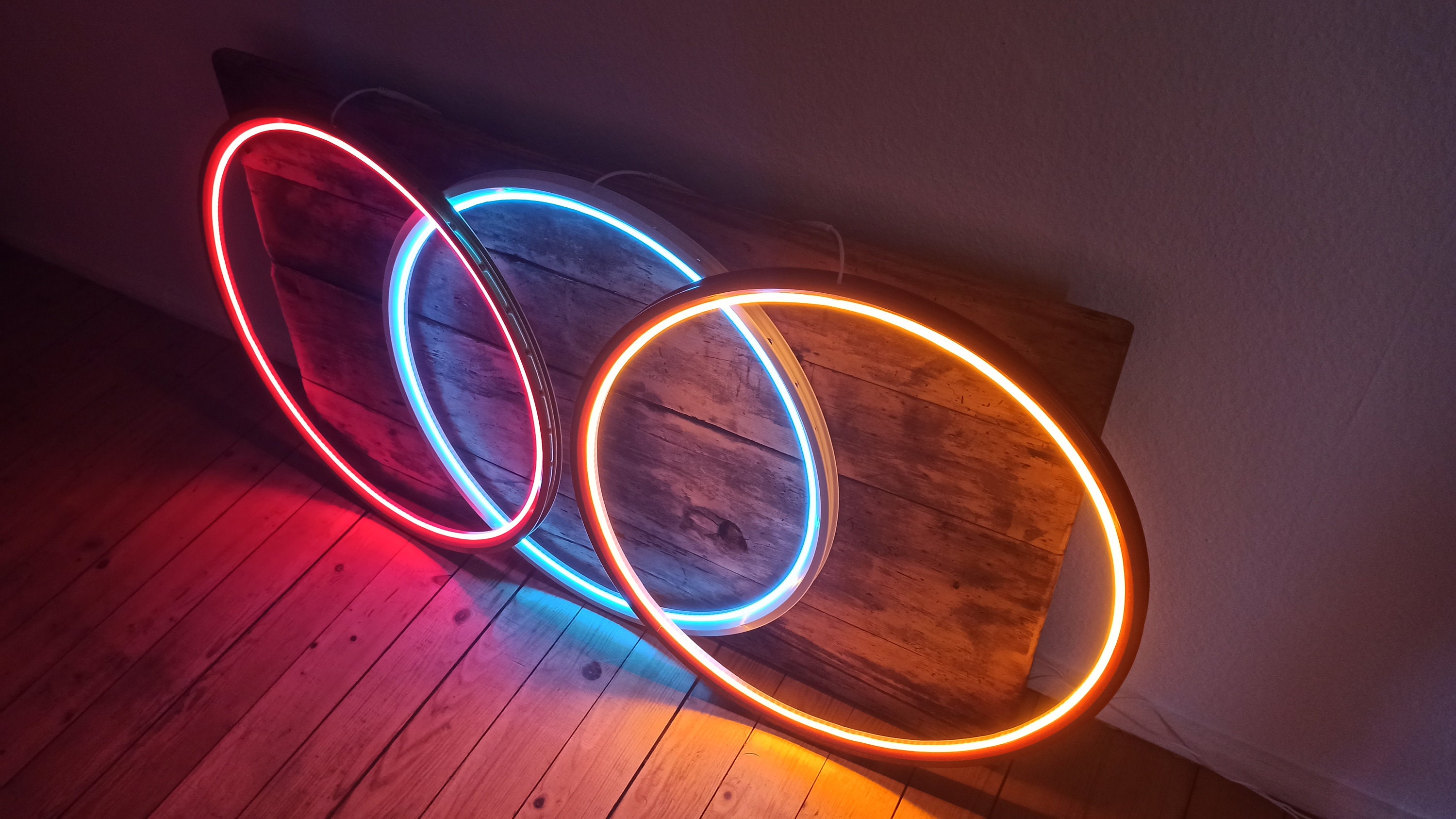 Color Changing LED Ring Light With Smart Home Control for Hanging 28 ...