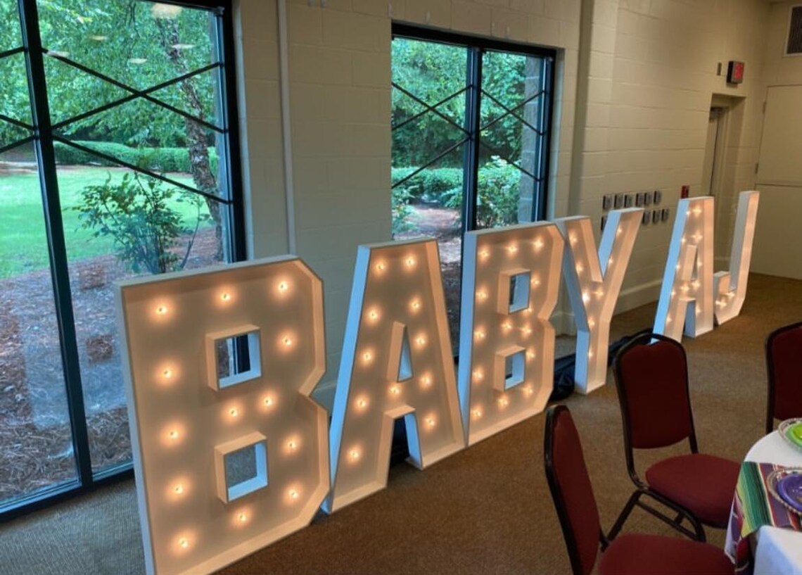 4 FT Marquee Letters & Numbers - Etsy