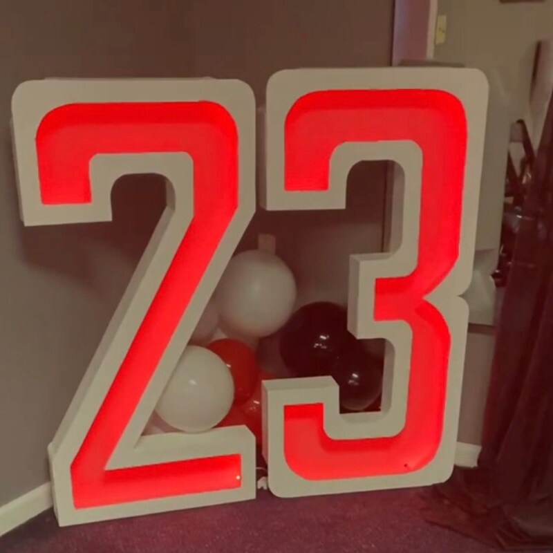 Marquee Numbers - Etsy