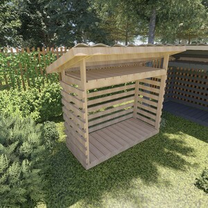 Simple Firewood Storage DIY Plans 2x4 Storage - Garden Firewood Rack ...