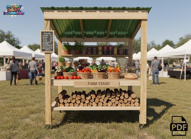 Farmstand Plans | DIY Farm Stand | Driveway Roadside Produce, Flower ...