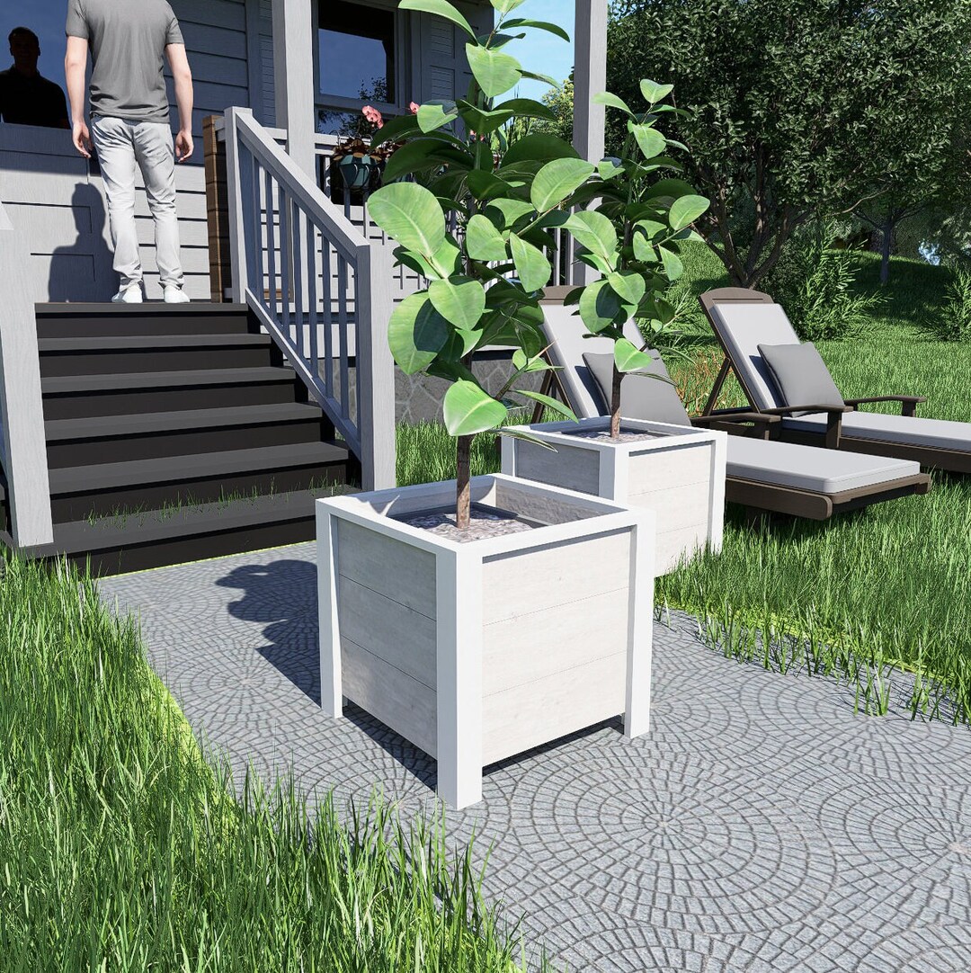 Modern Planter Plans PDF Indoor Flower Pot Plans Simple Planter Box ...