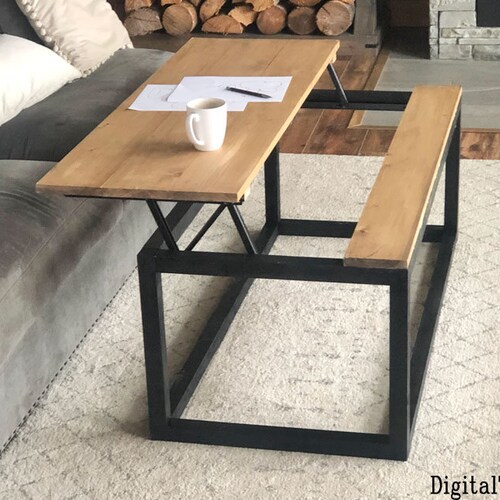 Lift-top Coffee Table Plans & Tutorial - Etsy