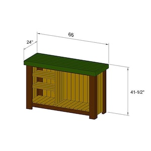 DIY Outdoor Bar Plan - Wooden Bar Plan - Modern Outdoor Bar Plan ...