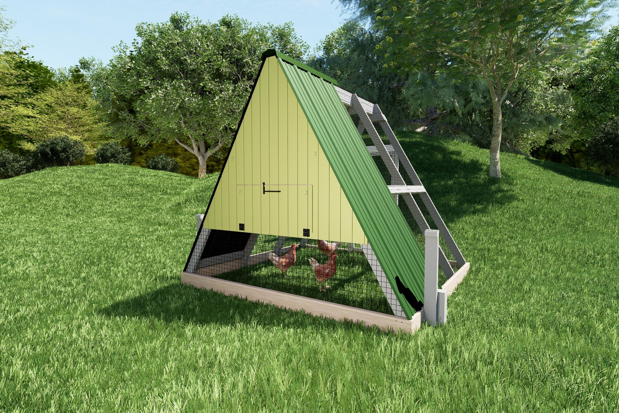 Chicken Coop Plans | Modern Chicken Coop Plans - Chicken Coop Wheel ...