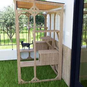 Catio Cat House Plans - Modern Catio Plans - Moder Cat Outside House ...