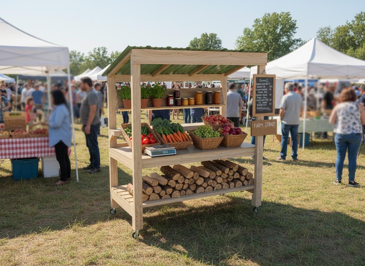 Farmstand Plans | DIY Farm Stand | Driveway Roadside Produce, Flower ...