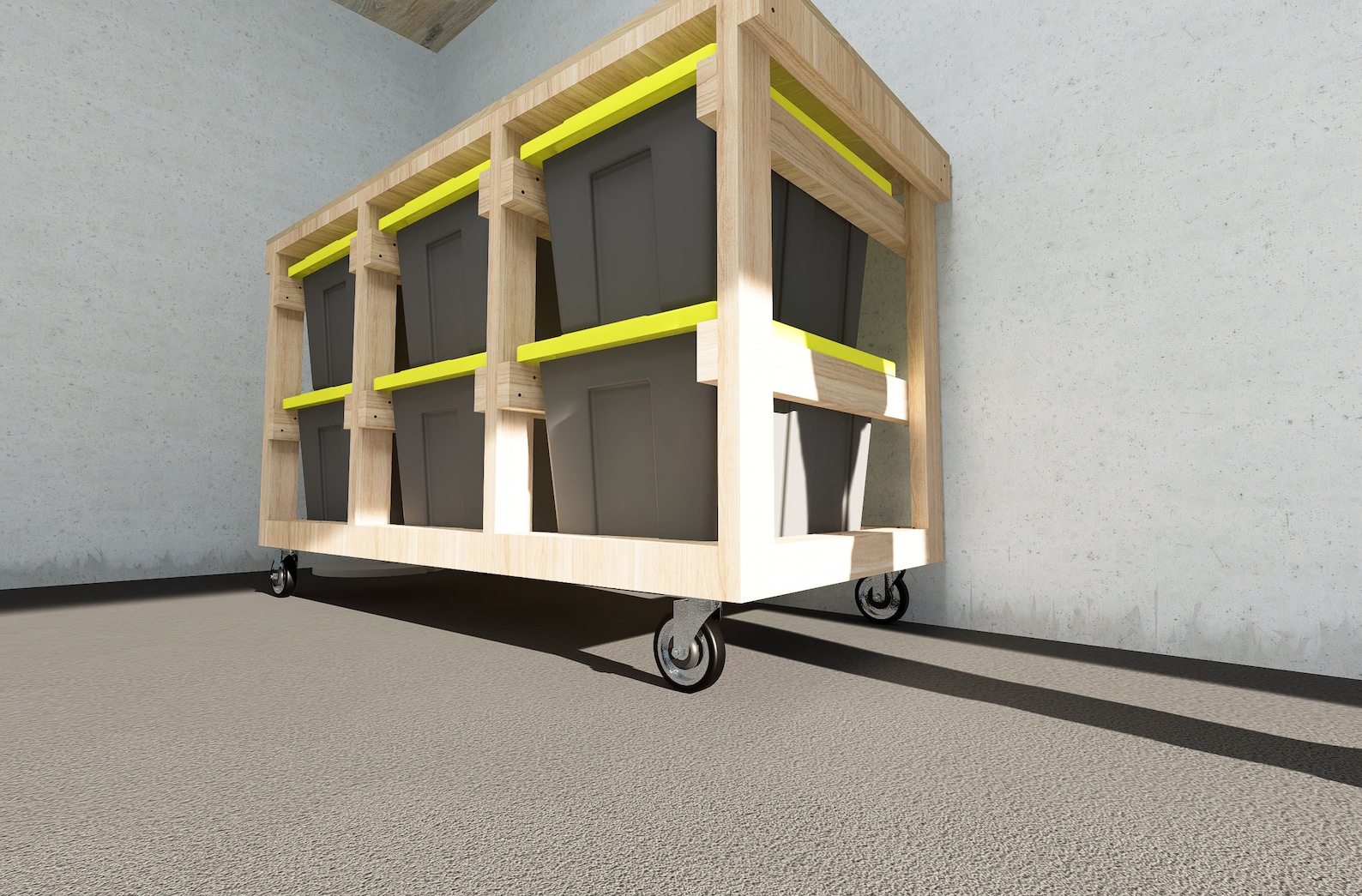 Mobile 27 Gallon Shelves Unit With Bench - Plans - 27 Gallon Shelf With ...