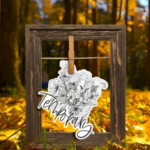 Temporary Vinyl Sticker Skeleton Sticker Floral Sticker Eco Friendly ...