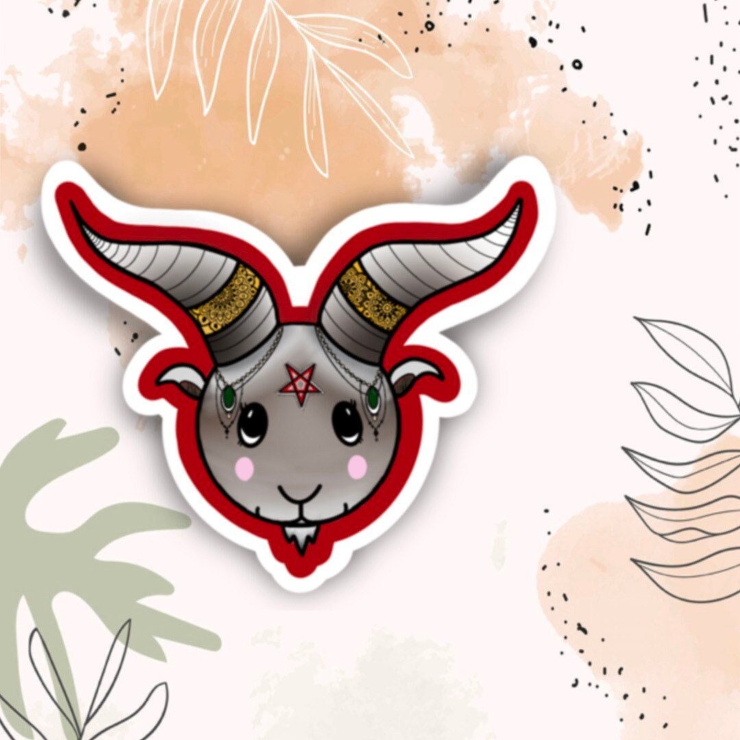 Baphomet | Cute Sticker | Satanic Stickers | Waterproof Sticker ...