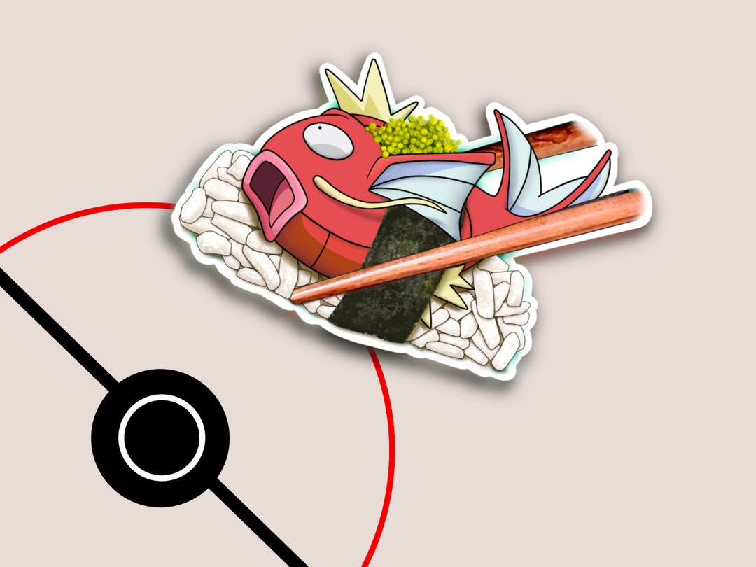 Magikarp Nigiri | Sushi | Sushi Sticker | Pokémon Sticker | Food ...