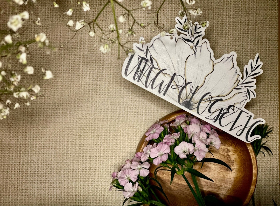 Unapologetic | Statement Sticker | Flower Sicker | Water Bottle Sticker ...