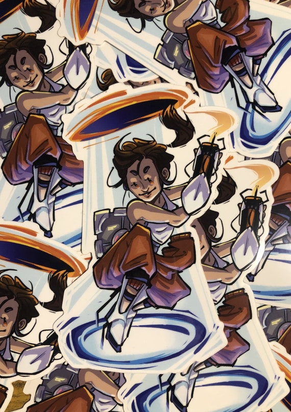 Portal 2 Chell Vinyl Sticker - Etsy