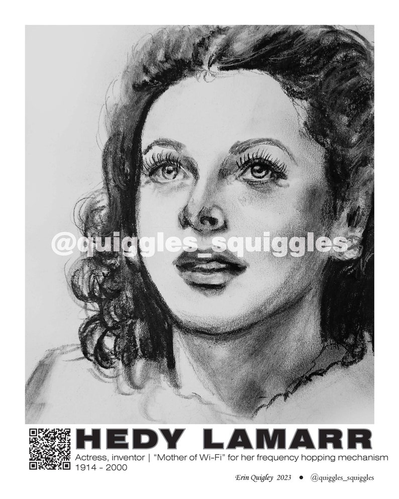 Hedy Lamarr Art Print - Etsy