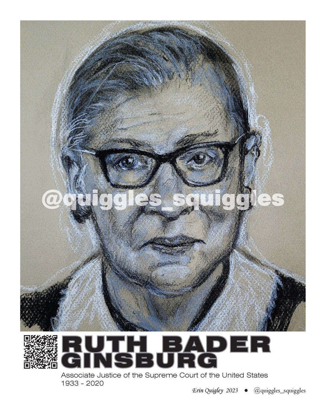 Ruth Bader Ginsburg Art Print - Etsy