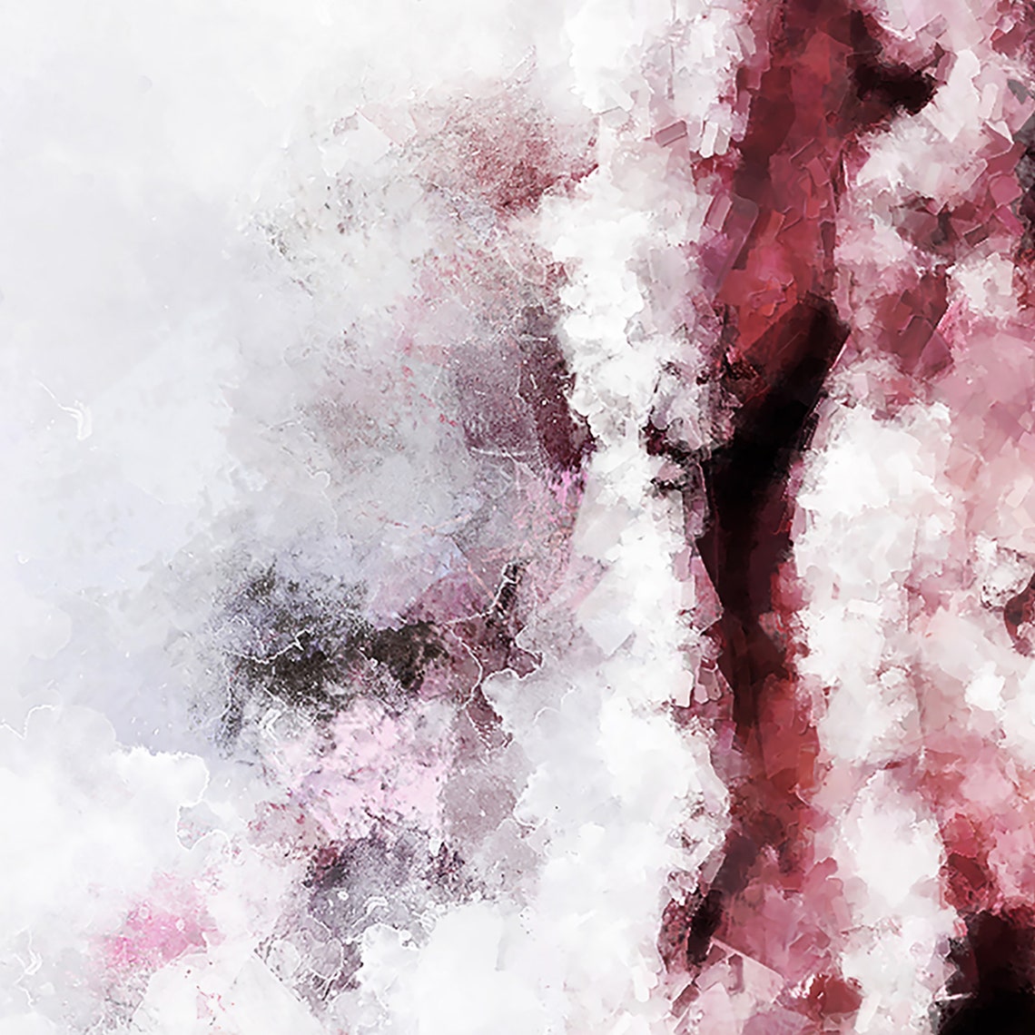 Printable Abstract Wall Art, Modern Home Art, Digital Painting, Instant ...