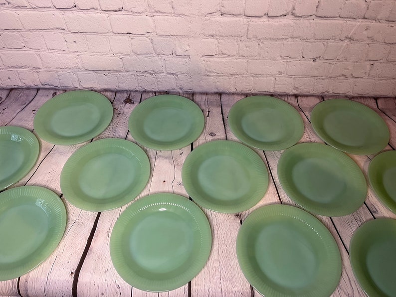 Vintage Fire King Jadeite Plates and Bowls - Etsy