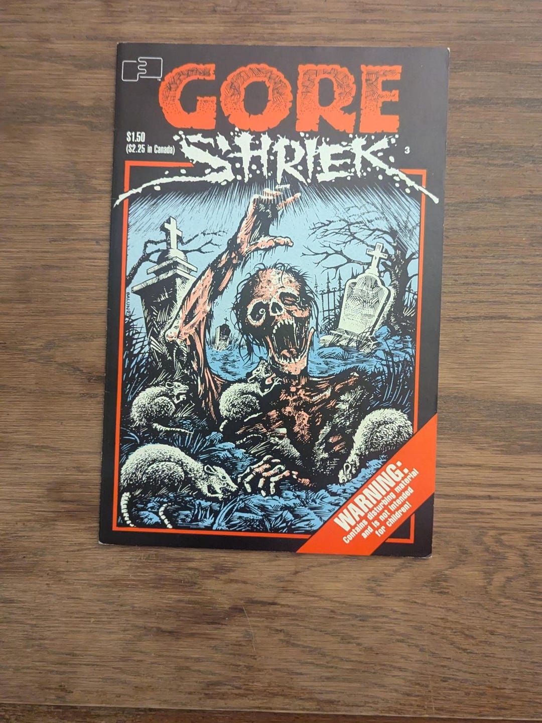 Gore Shriek #3: 1986 Horror Comic - Splatterpunk Anthology - Etsy