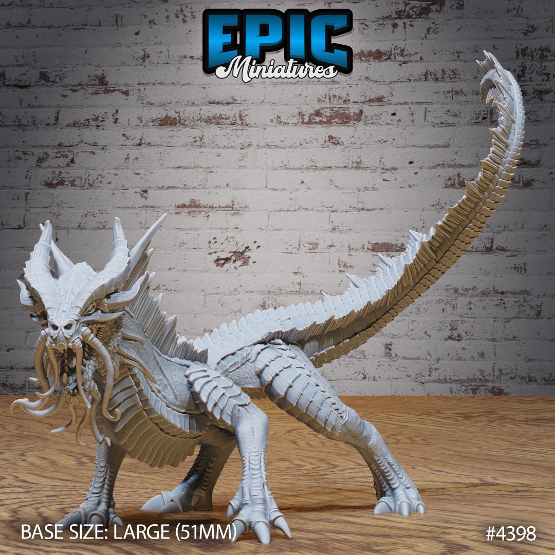 Guard Drake Angry gold Dragon Epic Miniatures 12K Resin 3D Printed ...