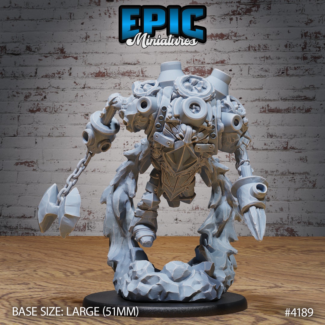 Stone Dwarf Construct Jumping Construct Epic Miniatures 12K Resin 3D ...