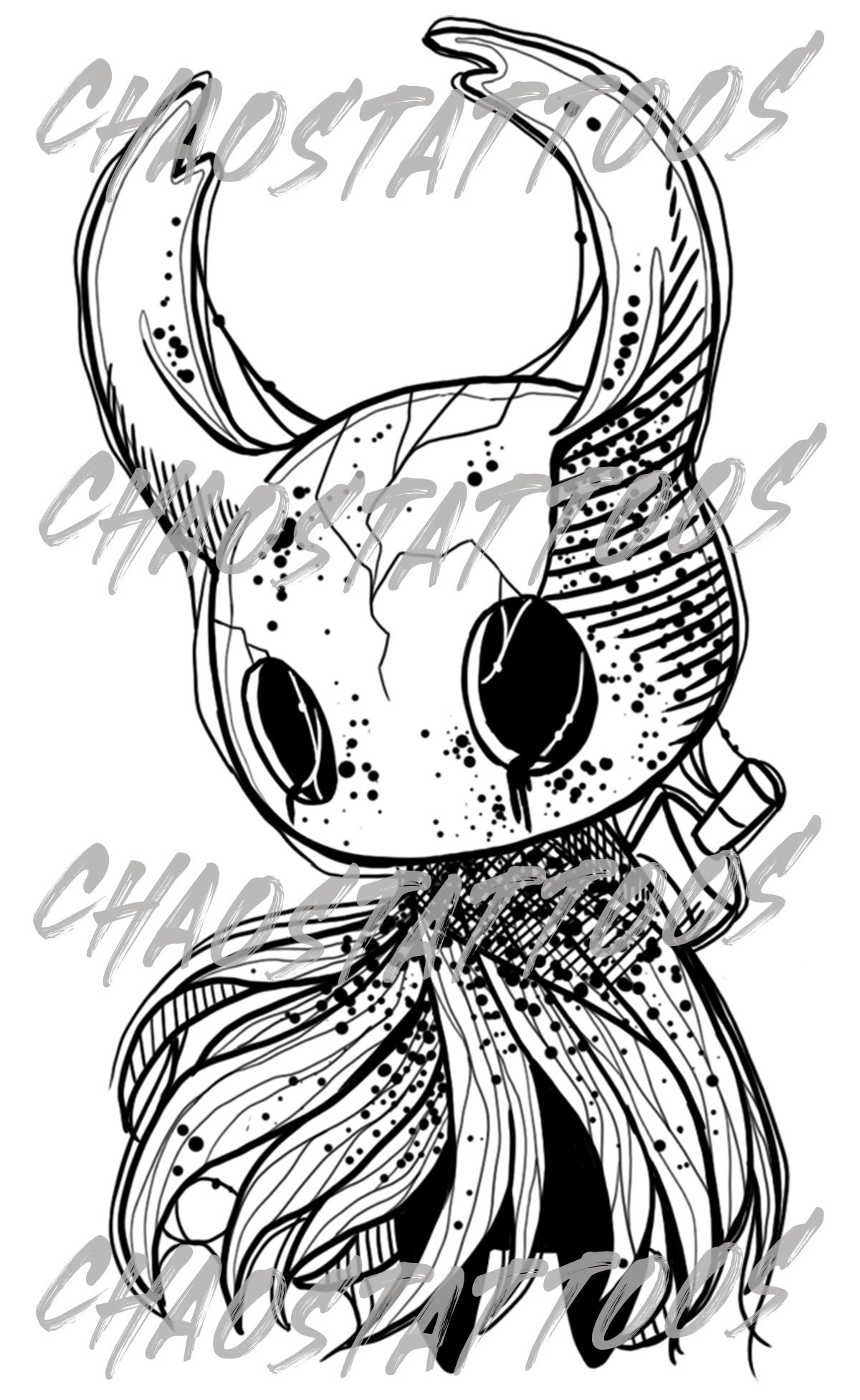 Boleto de tatuaje Hollow Knight Tattoo Design Knight - Etsy México