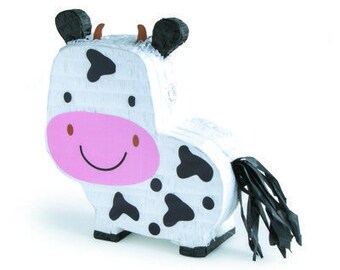 Handmade Cow Pinata With Bow - Etsy