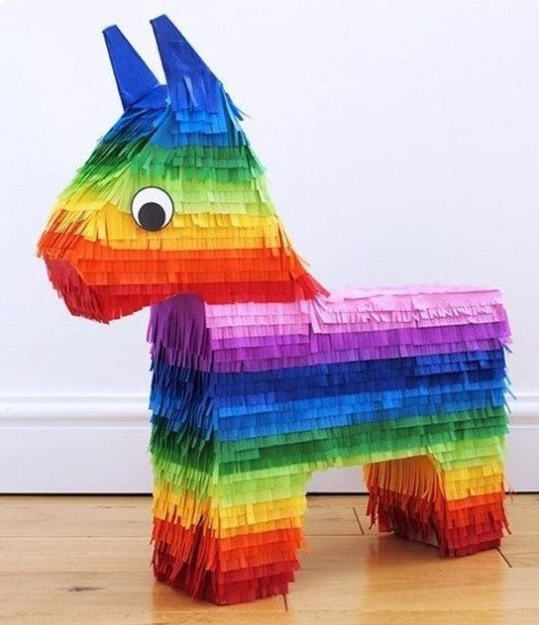 Rainbow Donkey Pinata, piñata de colores - Etsy México