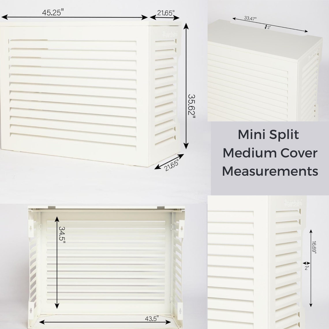 Mini Split Air Conditioner Cover for Outdoor AC Condenser, Aluminum ...