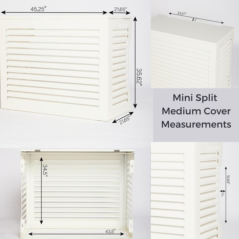 Mini Split Air Conditioner Cover for Outdoor AC Condenser, Aluminum ...