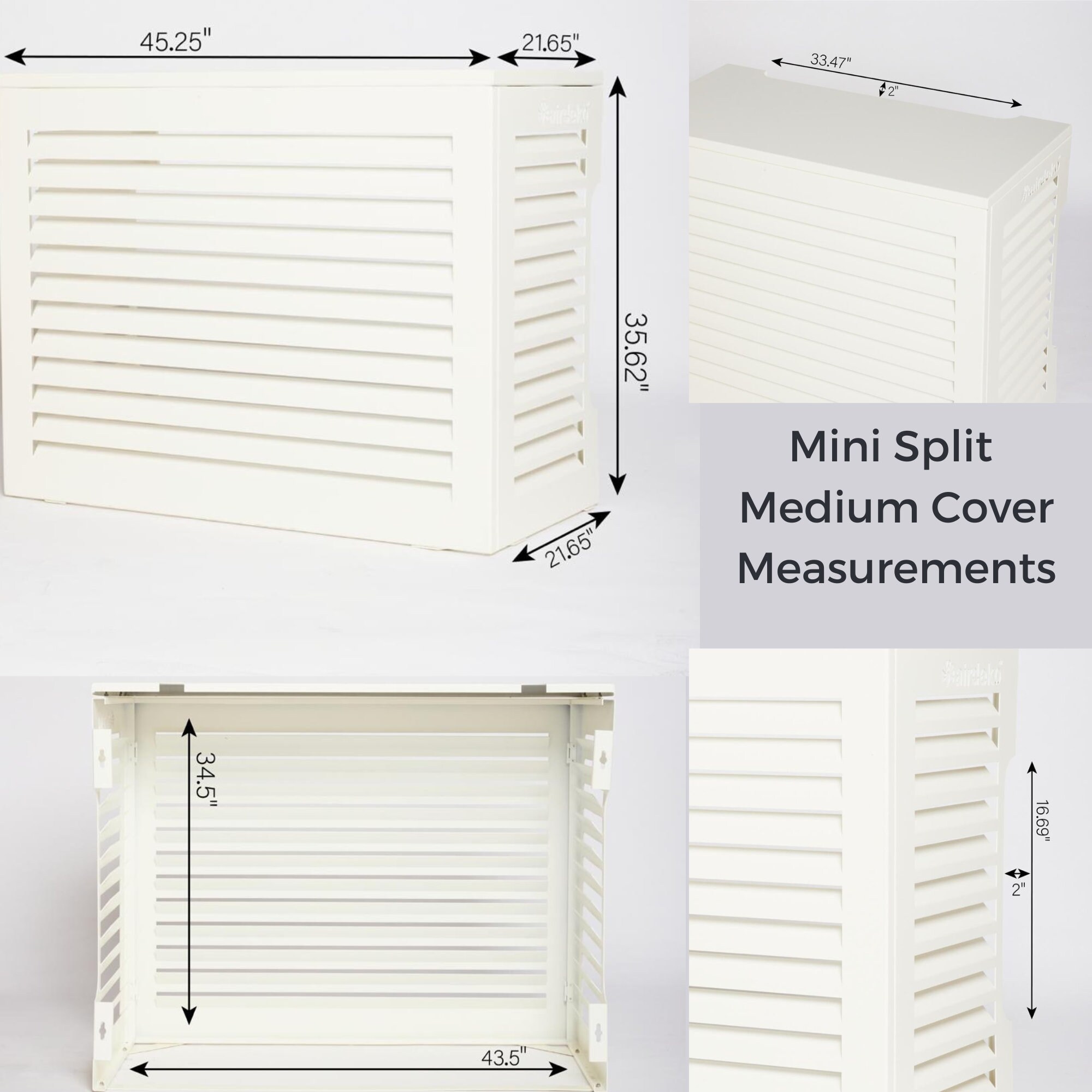 Mini Split Air Conditioner Cover for Outdoor AC Condenser, Aluminum ...
