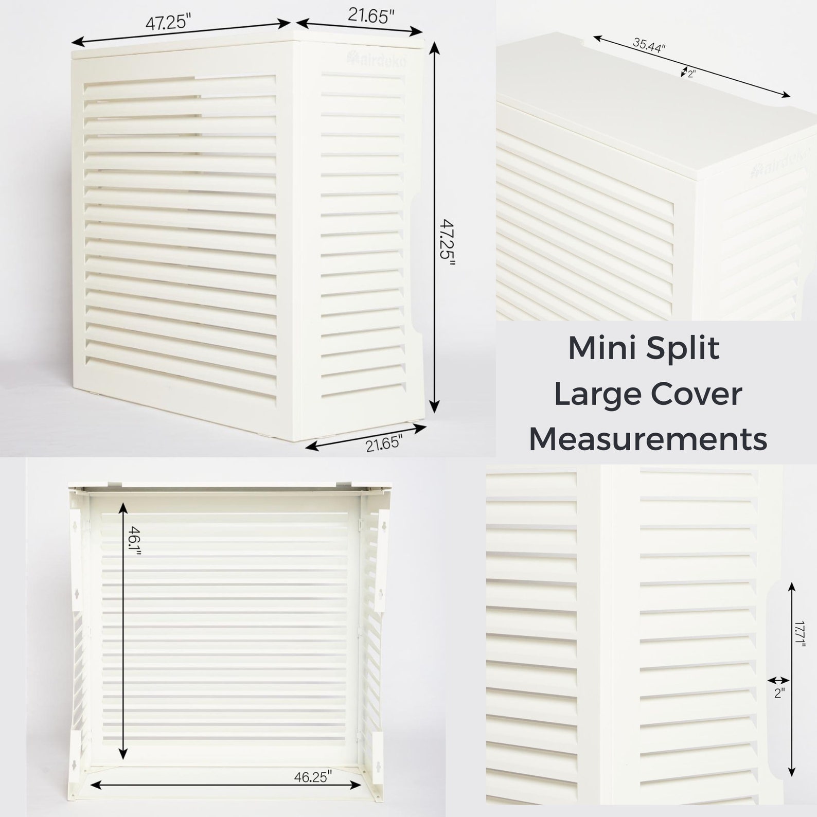 Mini Split Air Conditioner Cover for Outdoor AC Condenser, Aluminum ...