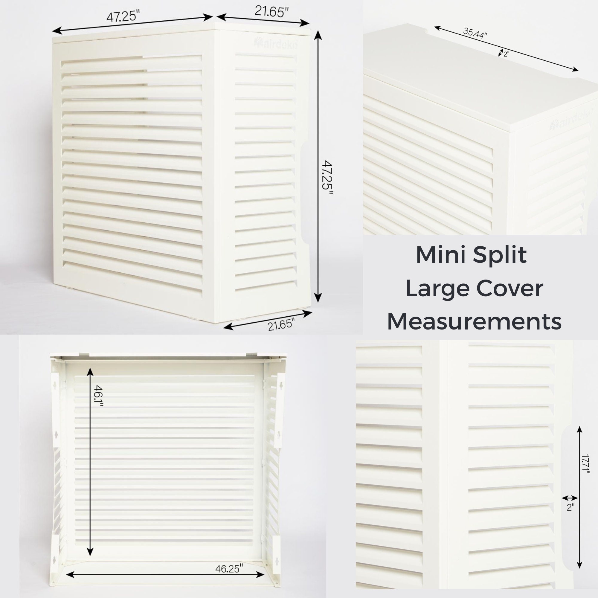 Mini Split Air Conditioner Cover for Outdoor AC Condenser, Aluminum ...