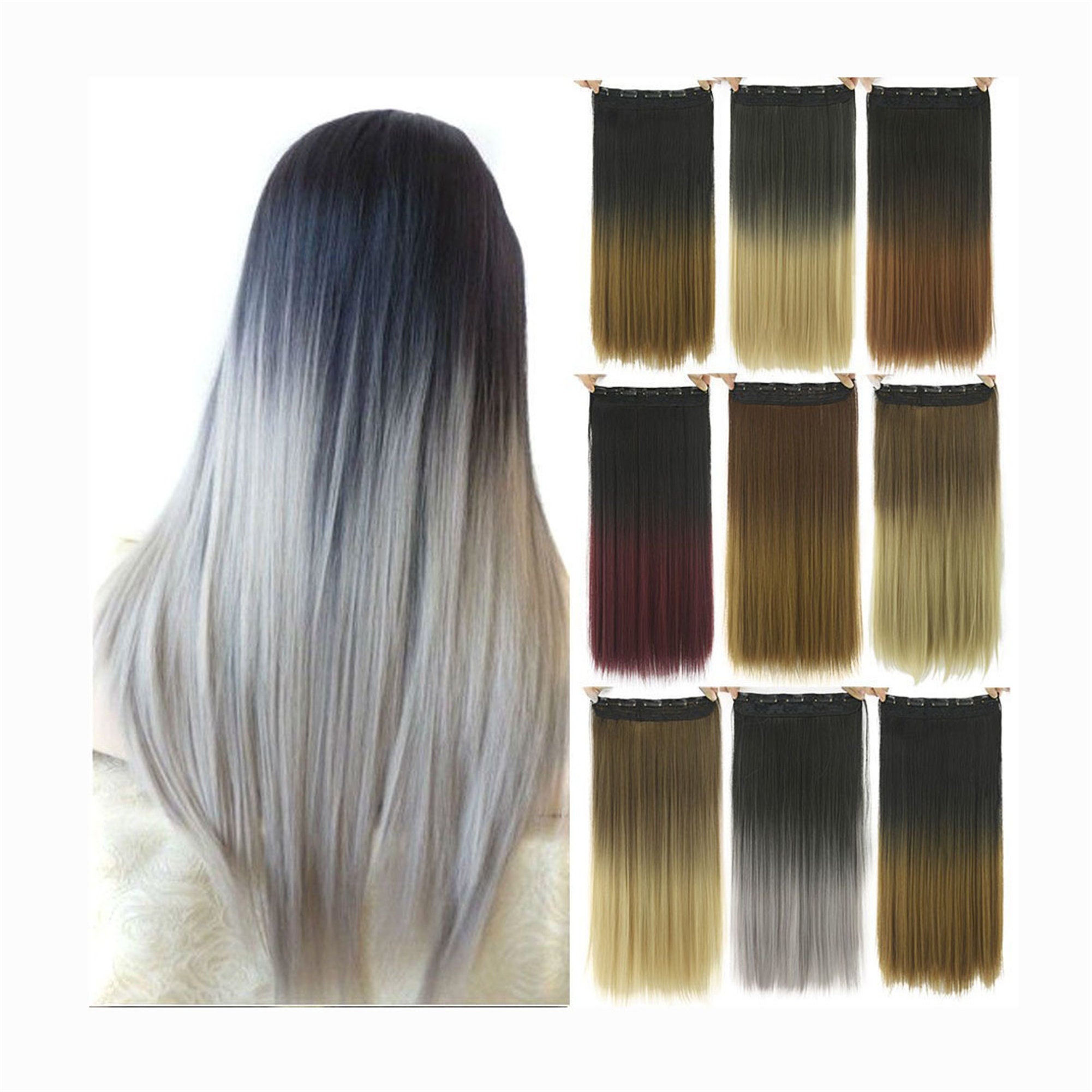 Ombre Hair Straight Black