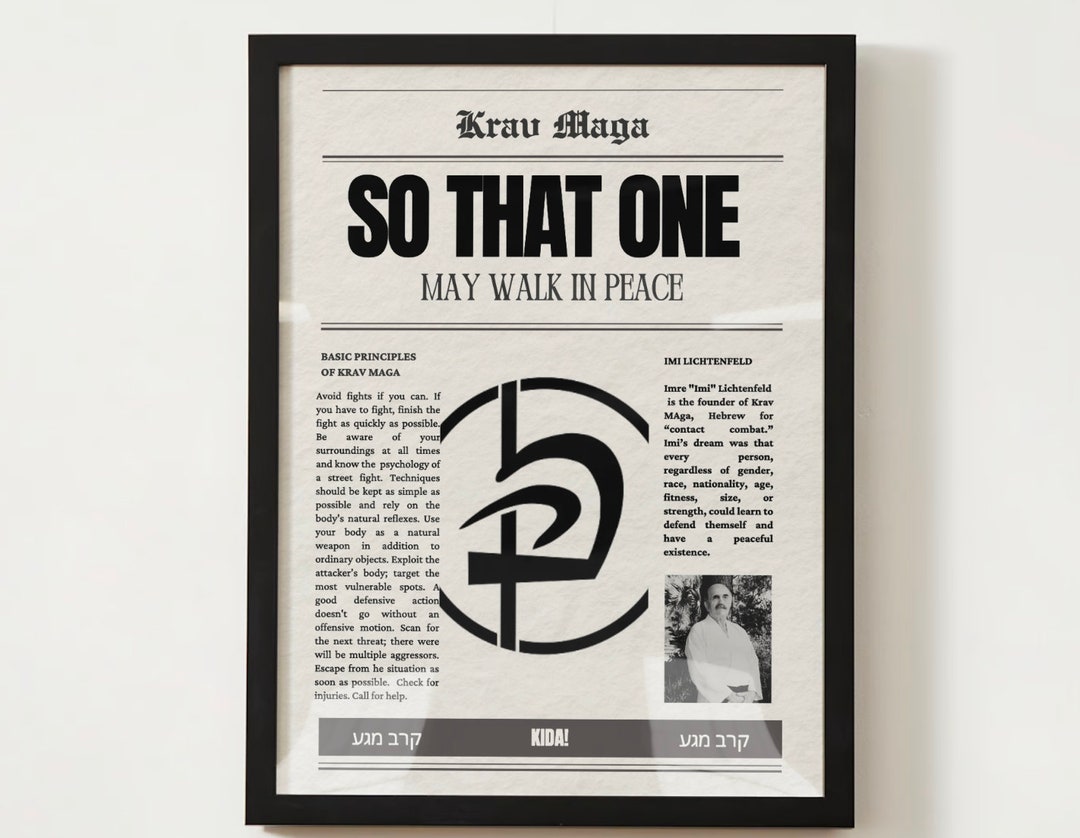 Krav Maga Poster, Martial Arts, Printable Wall Art, Digital Download - Etsy
